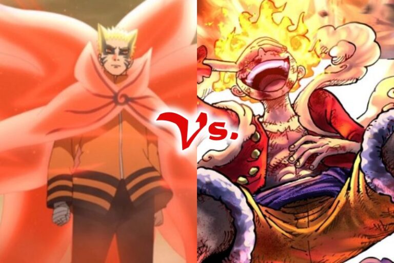 Naruto vs Luffy: Is Luffy in Gear 5 Stronger than Naruto in Baryon Mode ...